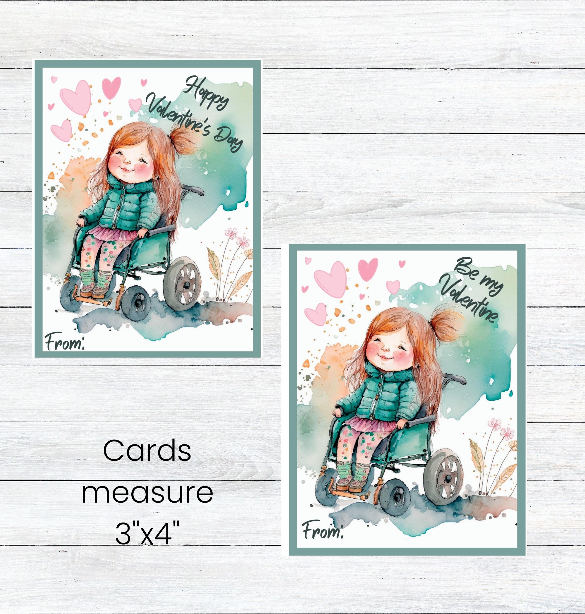 Disability Valentine Card, Inclusion Valentine's Day Card, Diversity ...