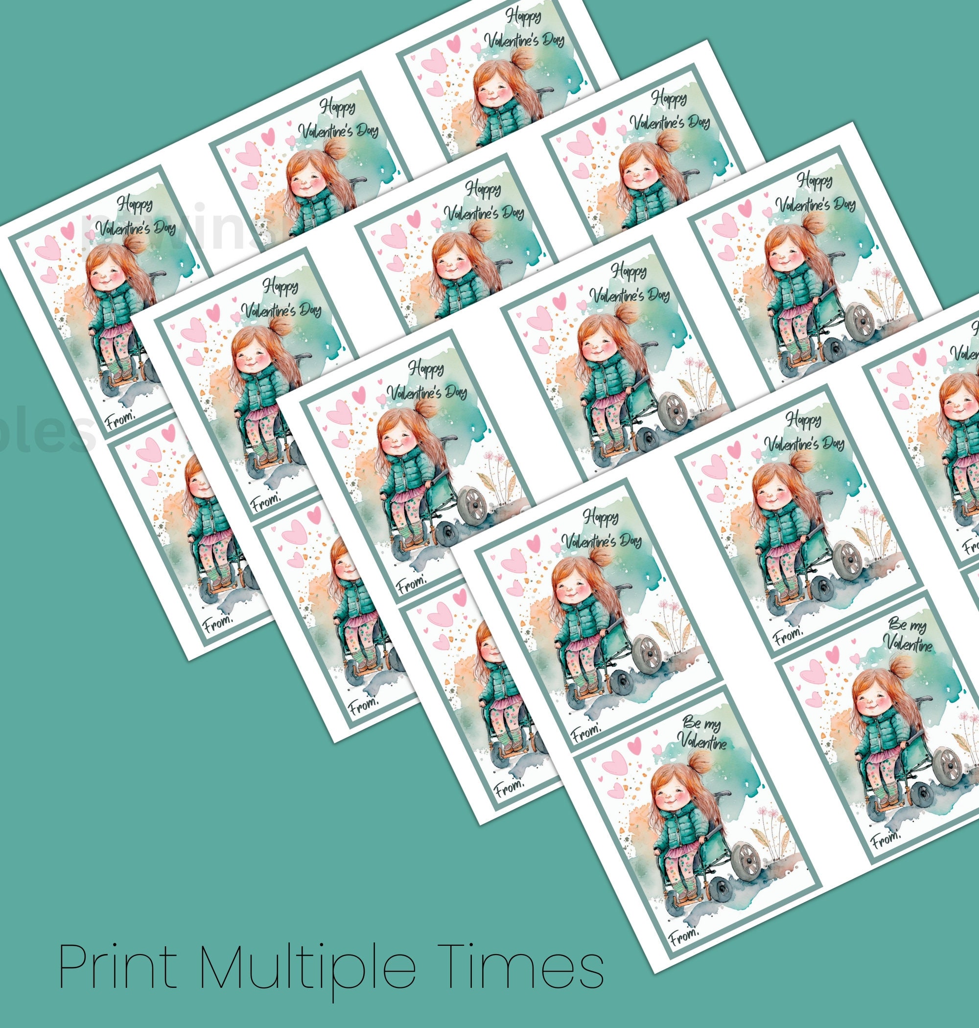 Disability Valentine Card, Inclusion Valentine's Day Card, Diversity ...