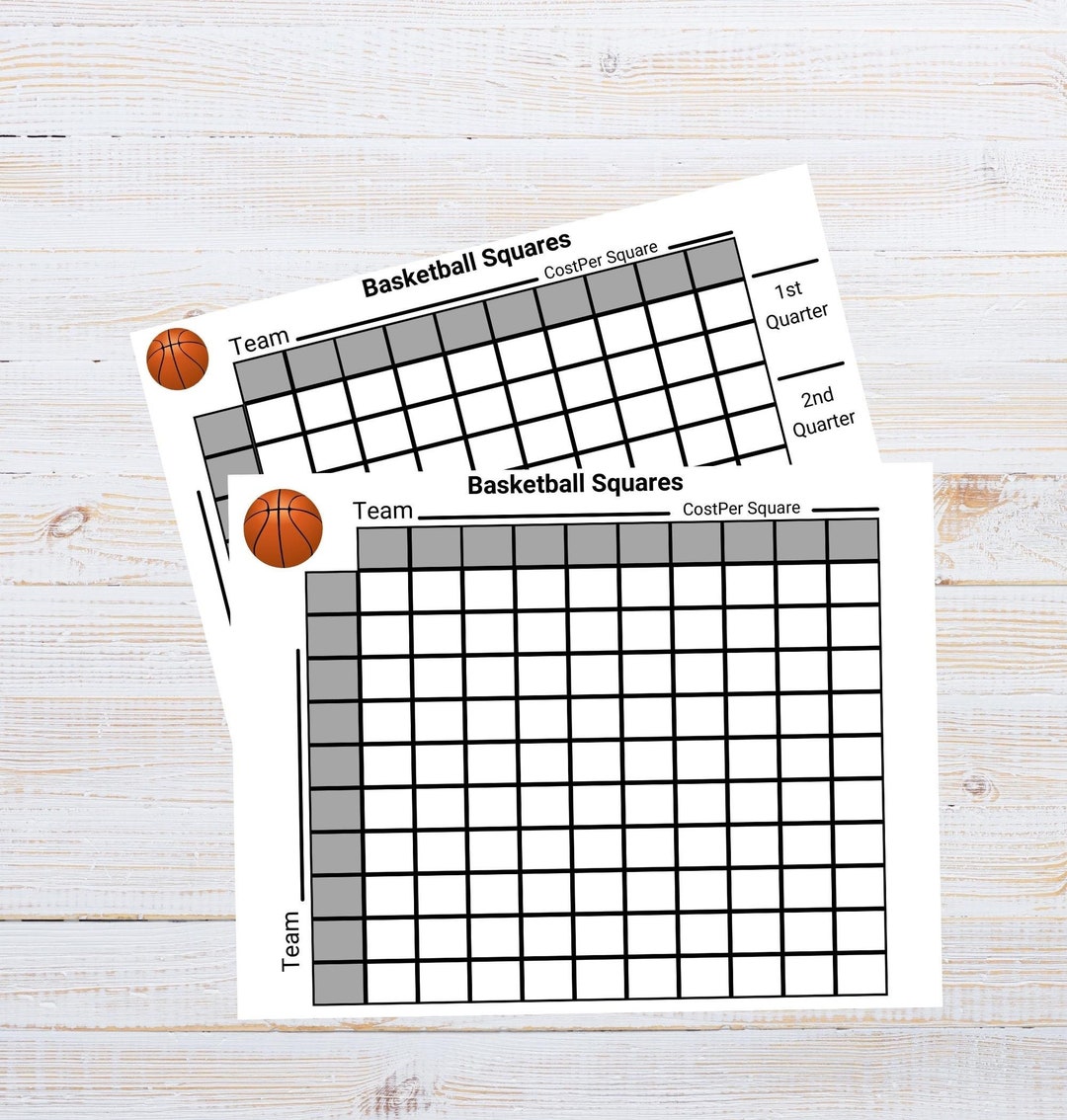 March Basketball Printable Party Game, Basketball Pool, NBA, Basketball ...