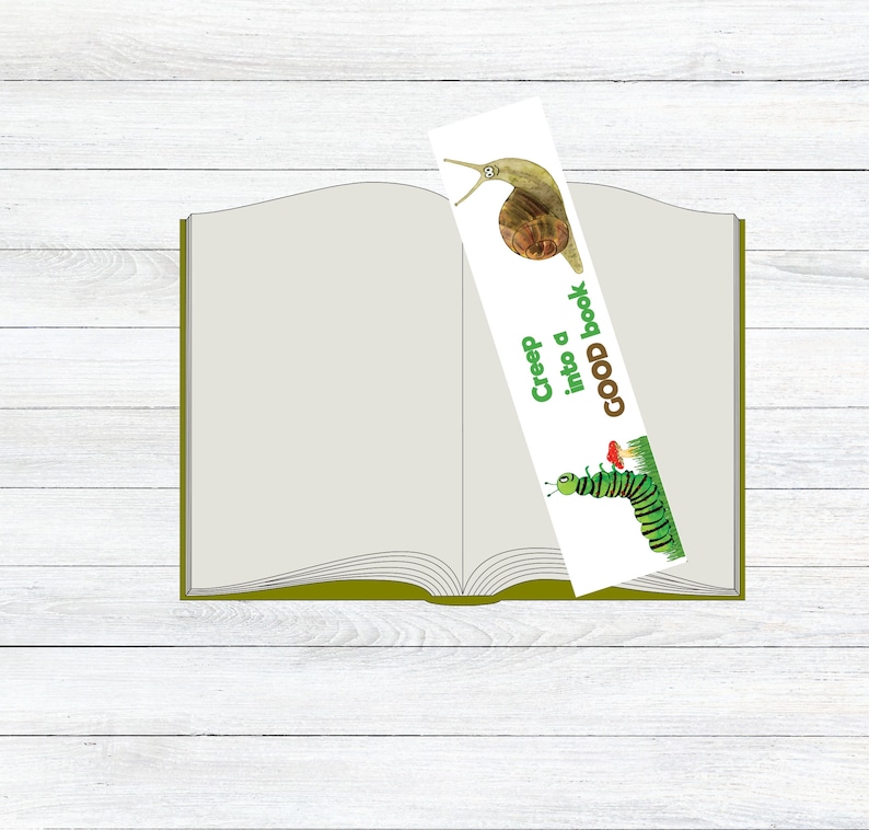 Bug Bookmark Set, Insect Theme Bookmarks for Boys or Girls, Printable ...