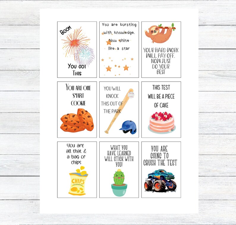 Test Taking Encouragement Notes, Test Encouragement Notes, Teacher ...