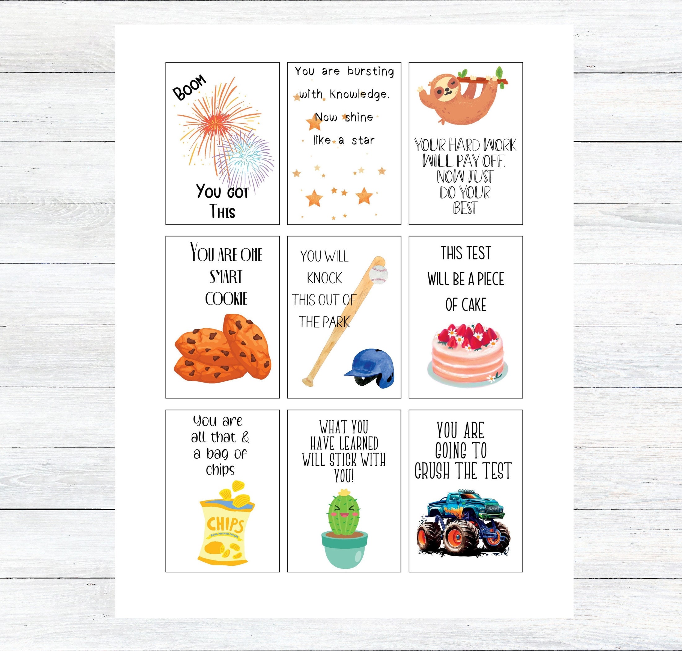 Test Taking Encouragement Notes, Test Encouragement Notes, Teacher ...