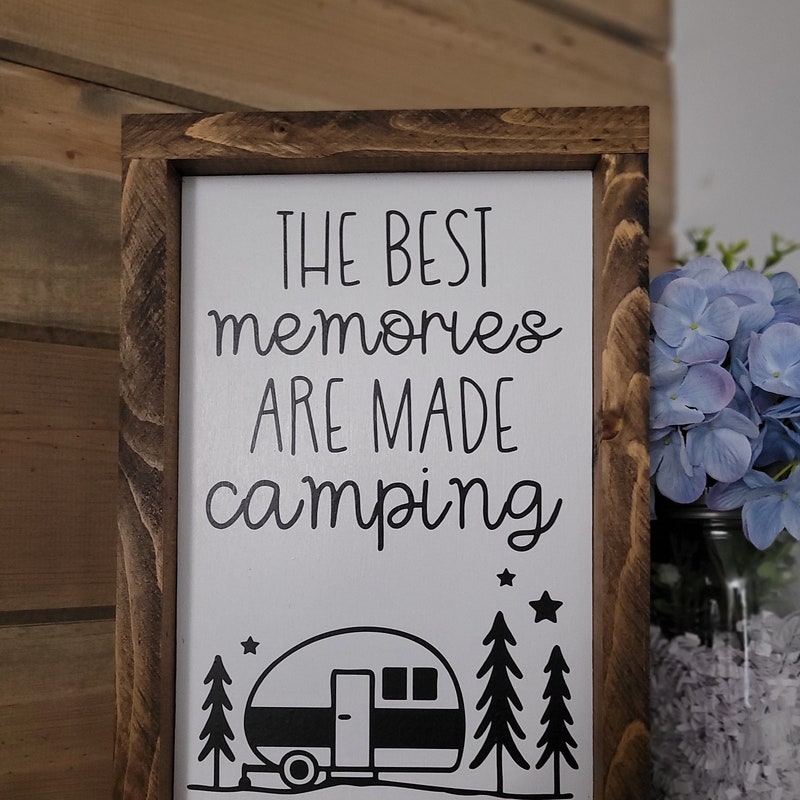 Wood Camping Sign - Etsy