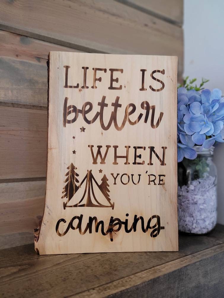Camping Decor Signs Camping Beer Signs Life is Better When - Etsy