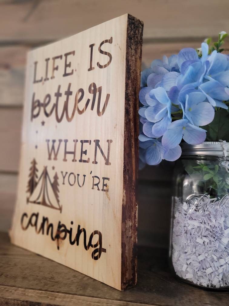 Camping Decor Signs Camping Beer Signs Life is Better When - Etsy
