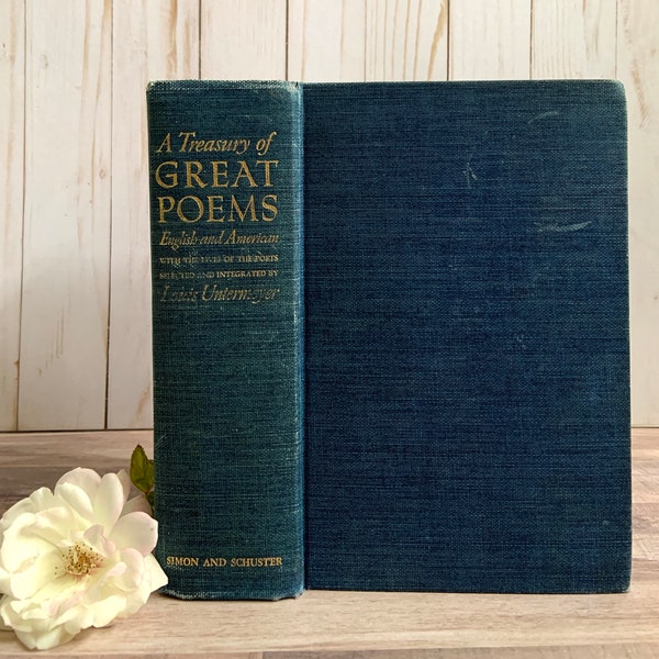 Vintage Poetry Book - Etsy