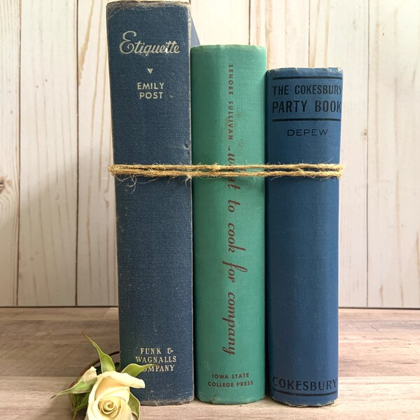 Vintage Cookbook Set - Etsy
