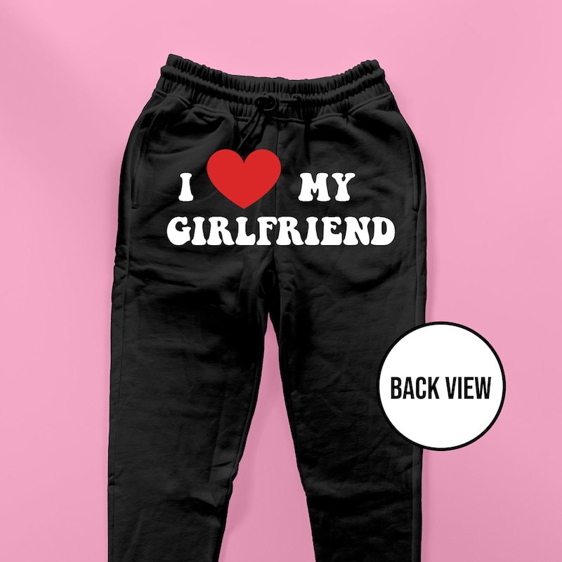 I Love My Boyfriend Pants - Etsy
