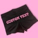 I Love Custom Text Booty Shorts | Custom Bike Shorts | Y2K Shorts ...