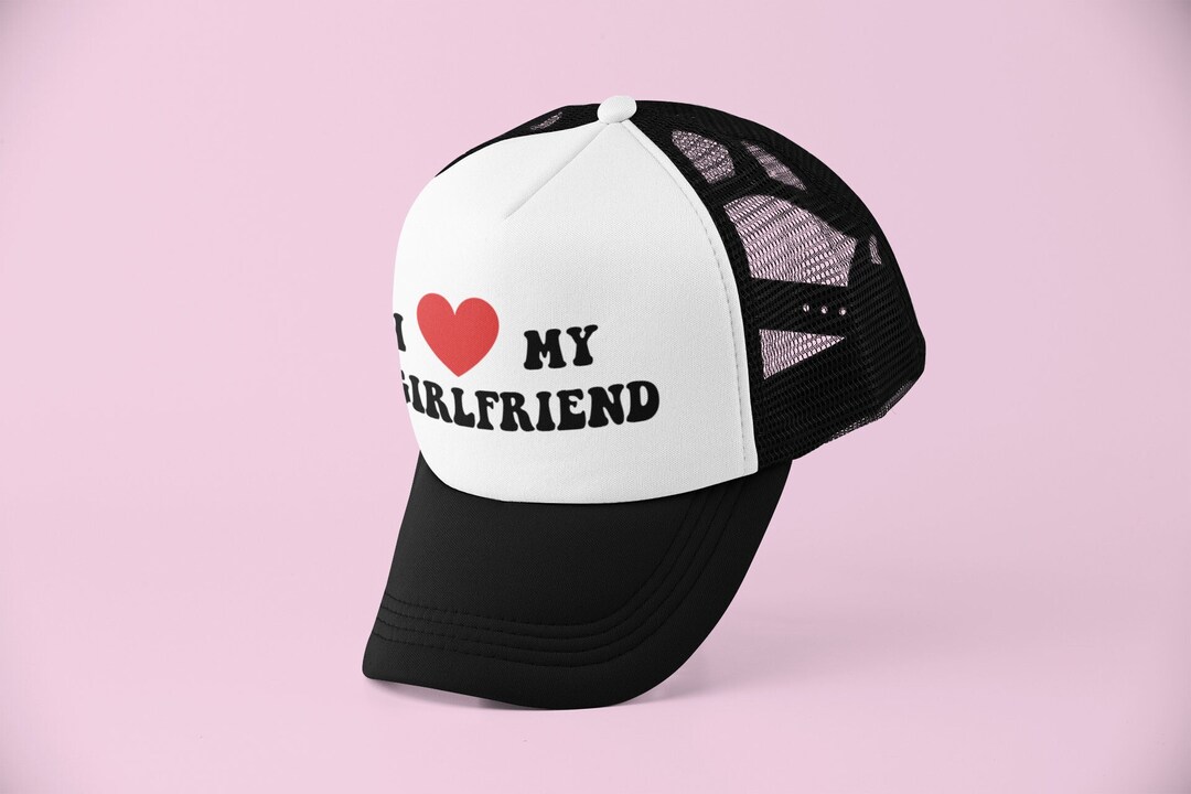 I Love My Girlfriend Trucker Hat | Y2K Trucker Hat | Customizable Hat ...