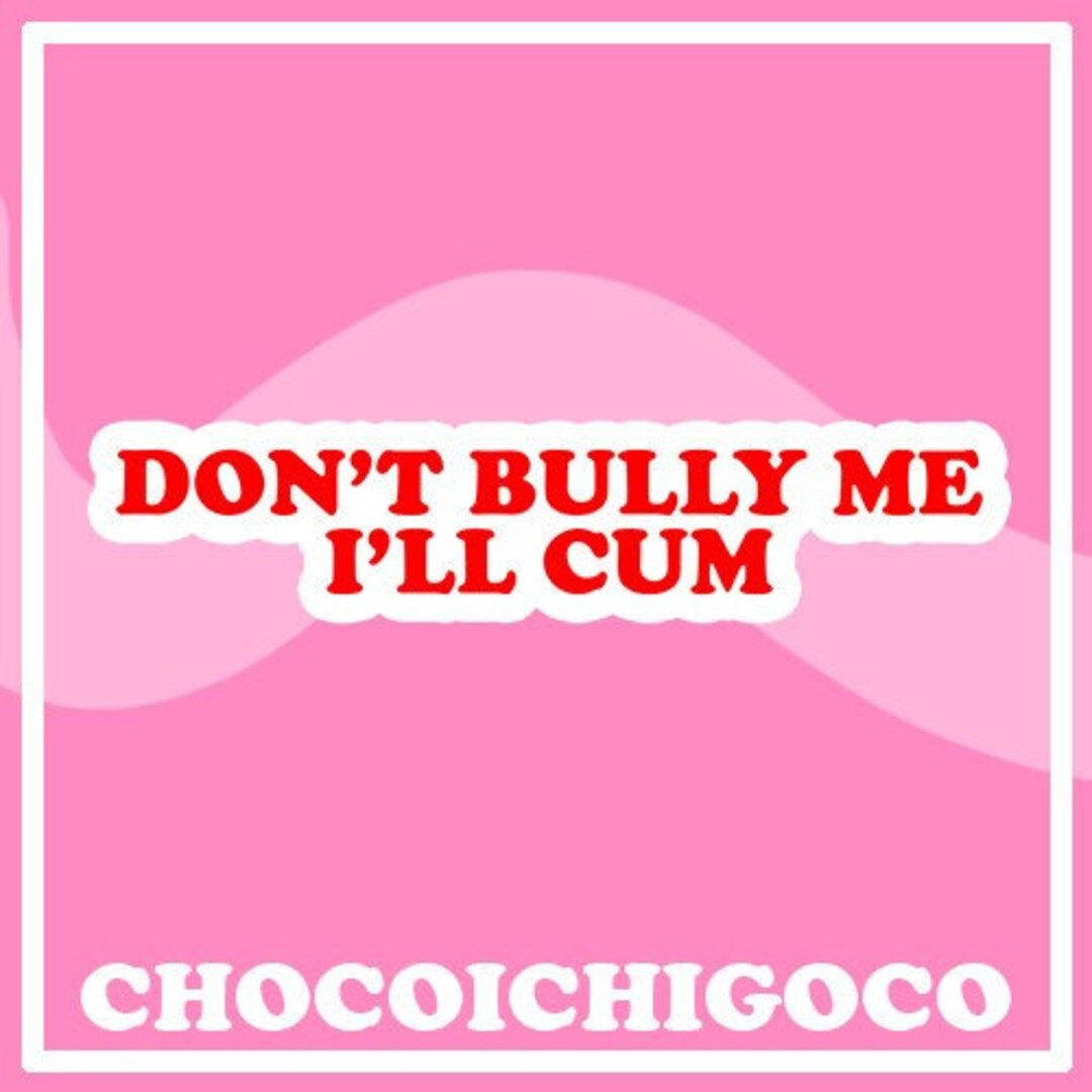 Don't Bully Me Sticker Funny Sticker Cute Vinyl Sticker Water Bottle ...