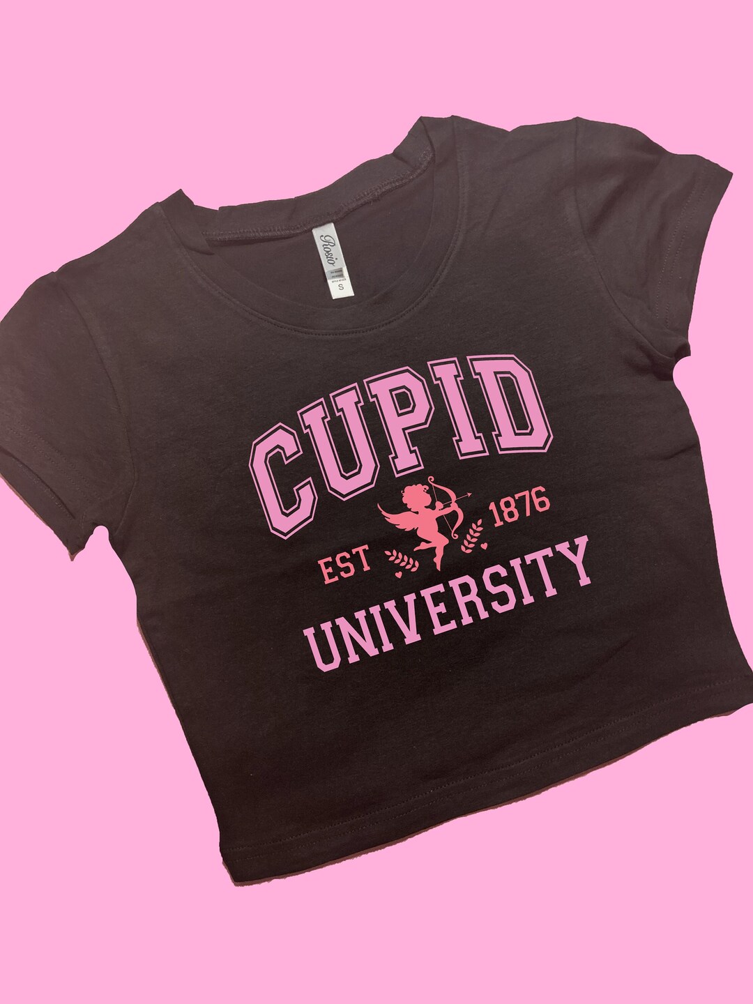 Cupid University Crop Top Graphic Top Gift for Her Y2K Crop Top Gift ...