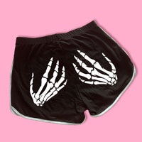 Custom Handmade Shorts Punk Rock Goth Emo Metal Cyber Dark Ripped Weird ...
