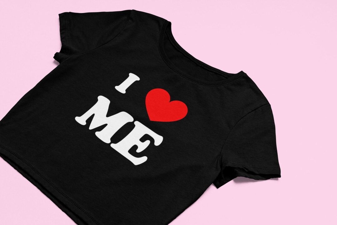I Love Me Crop Top | Flowy Fit Crop Top | Funny Crop Top | Y2K Clothing ...