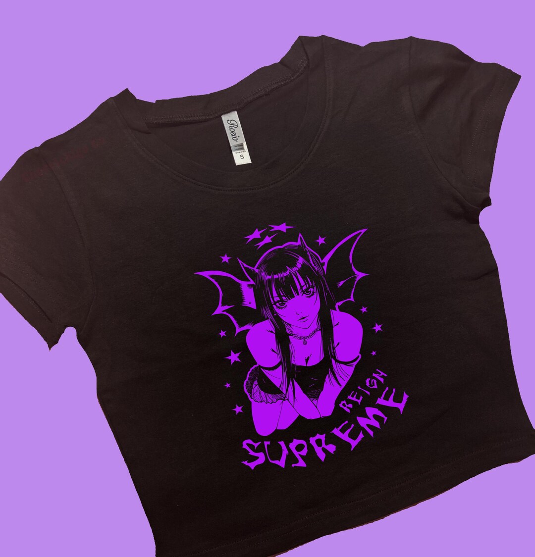 Reign Supreme SNUG FIT Crop Top | Crop Top | Graphic Top | Anime Girl ...