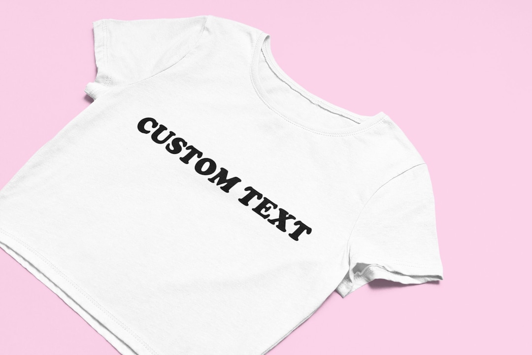Custom Text Crop Top CB | Choose Your Own Text | Flowy Fit Crop Top ...