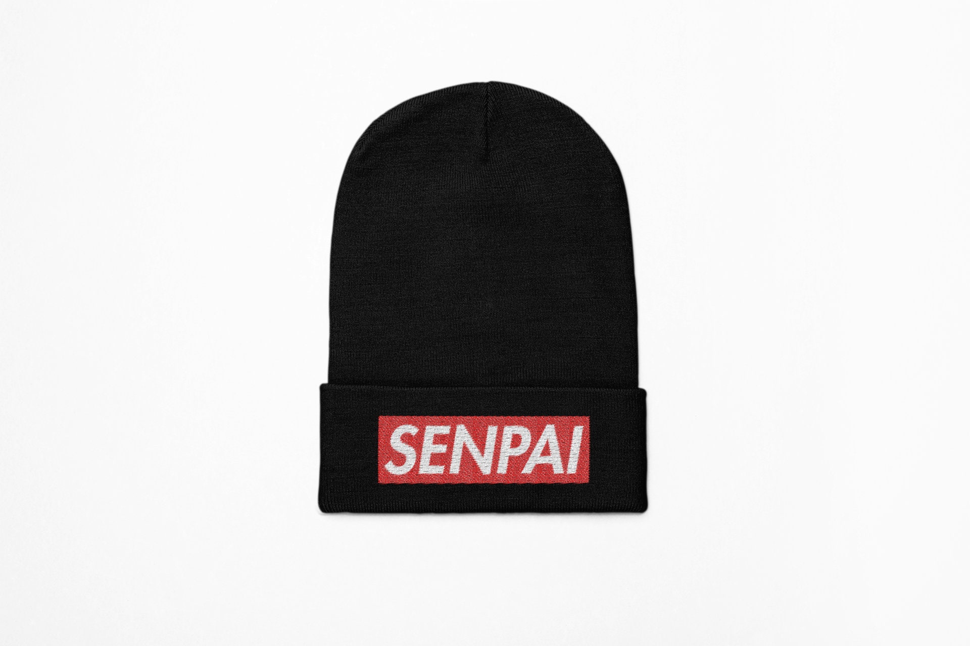 Senpai Beanie | Anime Gift | Anime Sayings | Anime Hat | Anime Beanie ...
