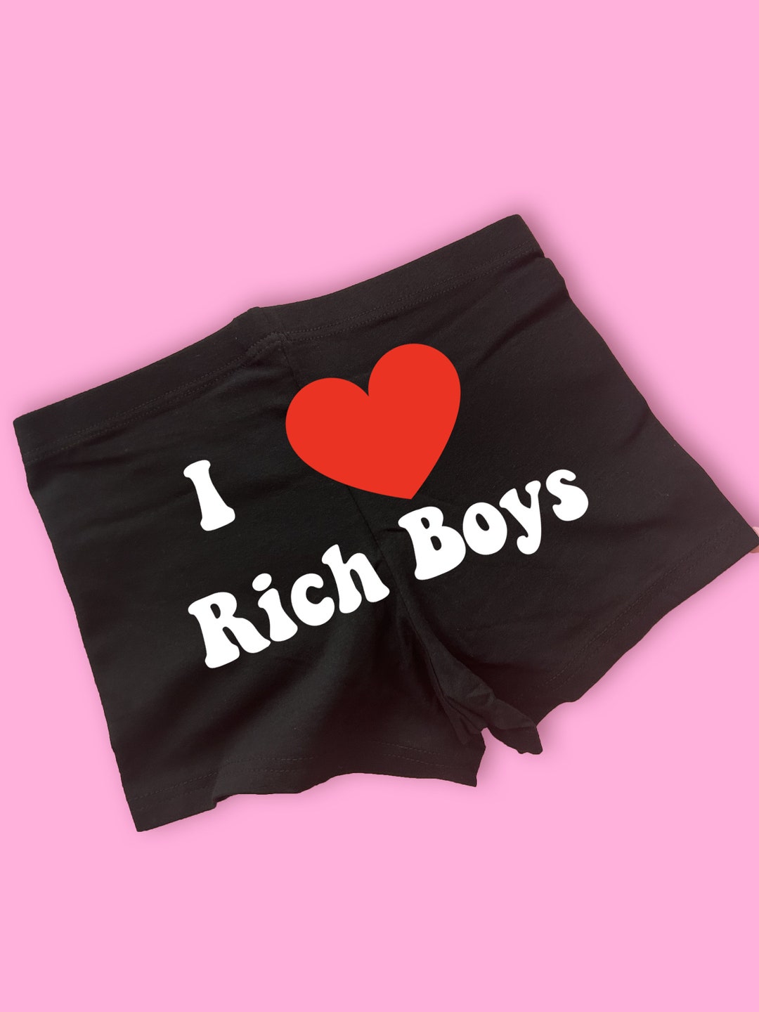 I Love Rich Boys Booty Shorts Custom Bike Shorts Y2K Shorts Cute Shorts ...