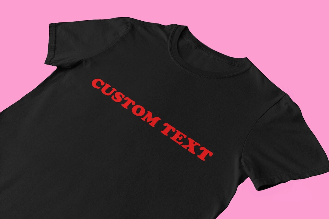 Custom Text CB T-shirt | Choose Your Own Text | Y2K Clothing | Graphic ...