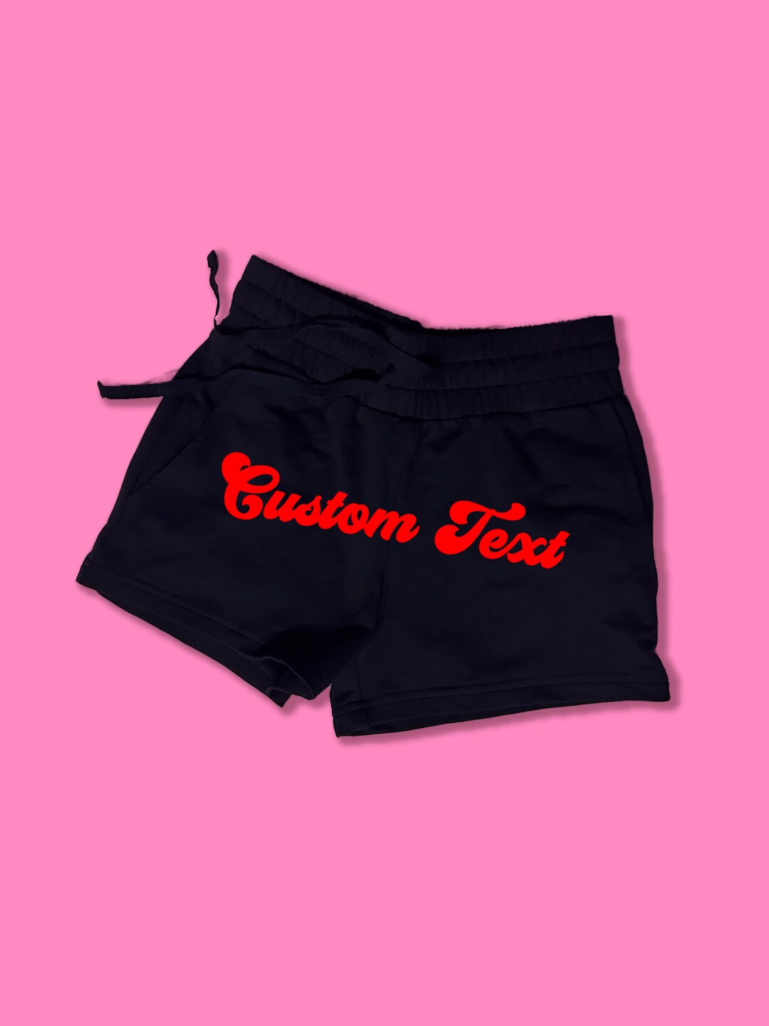 Custom Text GS Fleece Shorts | Cute Booty Shorts | Y2K Shorts | Cute ...