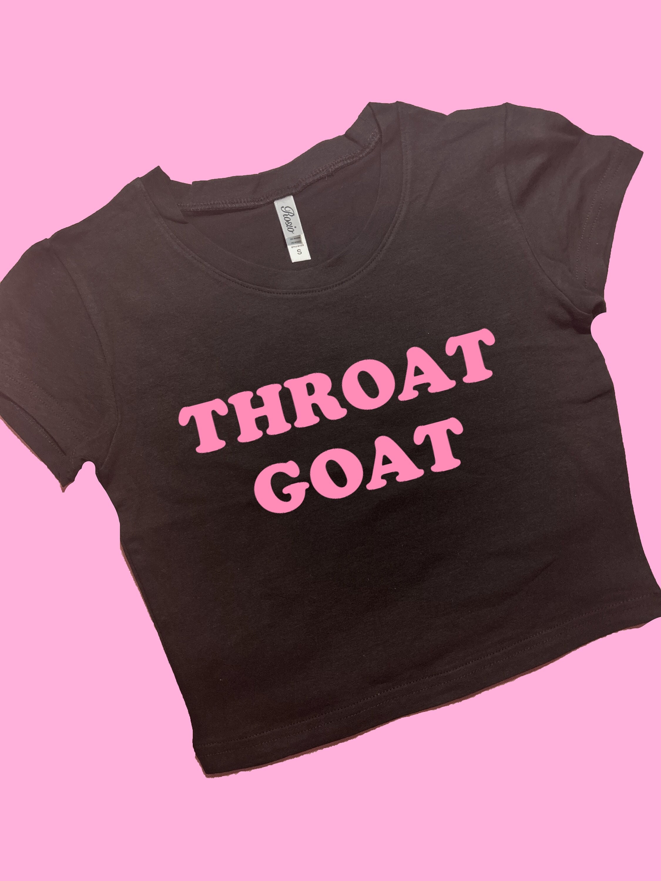 Throat Goat SNUG FIT Crop Top Crop Top Graphic Top Gift for Her Y2K Baby Tee Y2K Crop Top Gift ...