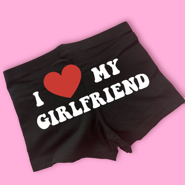 I Love My Boyfriend Shorts Etsy