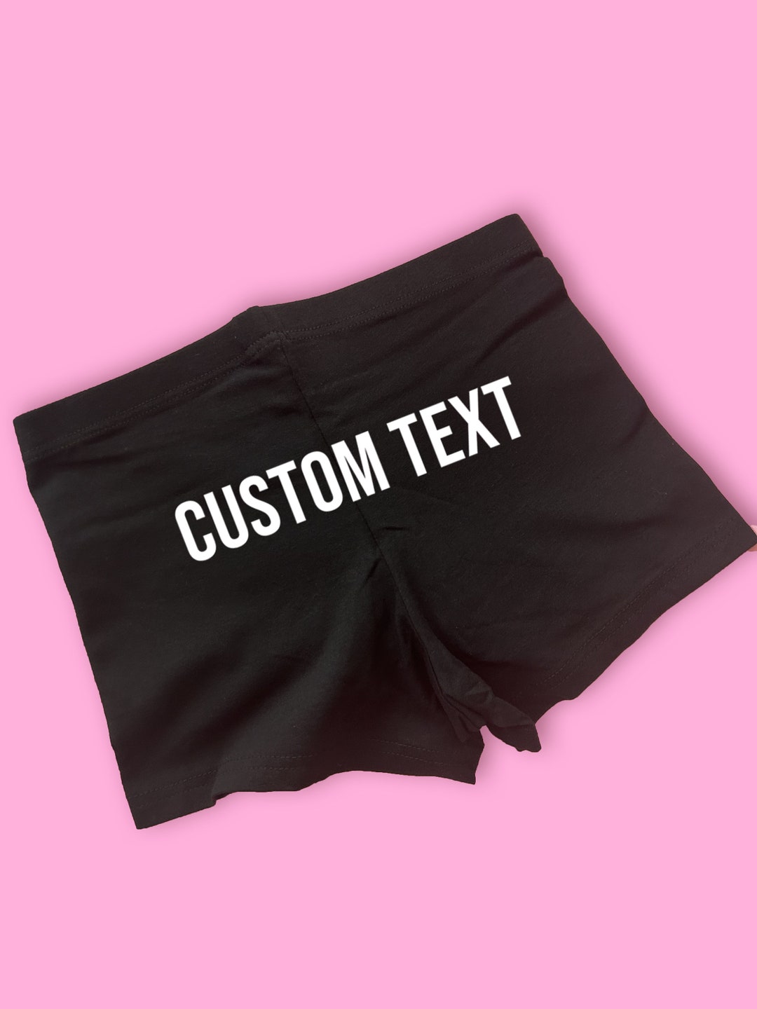 Custom Text BN Booty Shorts | Custom Text Shorts | Y2K Shorts | Cute ...