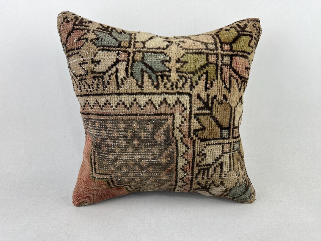 18x18 Turkish Throw Pillow, Home Decor, Kilim Pillow, Ottoman Pillow ...