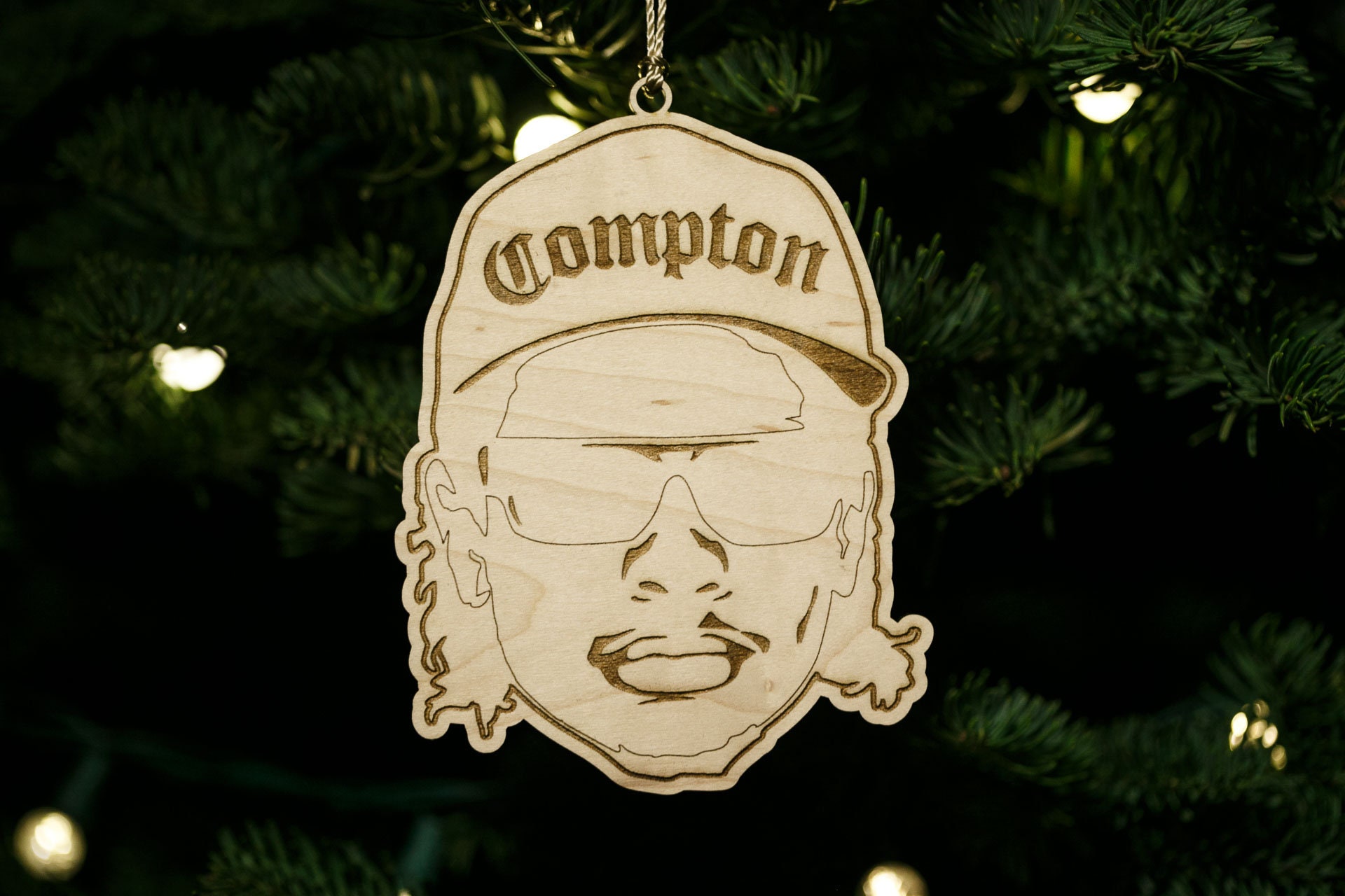 BOGO Eazy E Wood Christmas Ornament Gift Biggie Tupac - Etsy