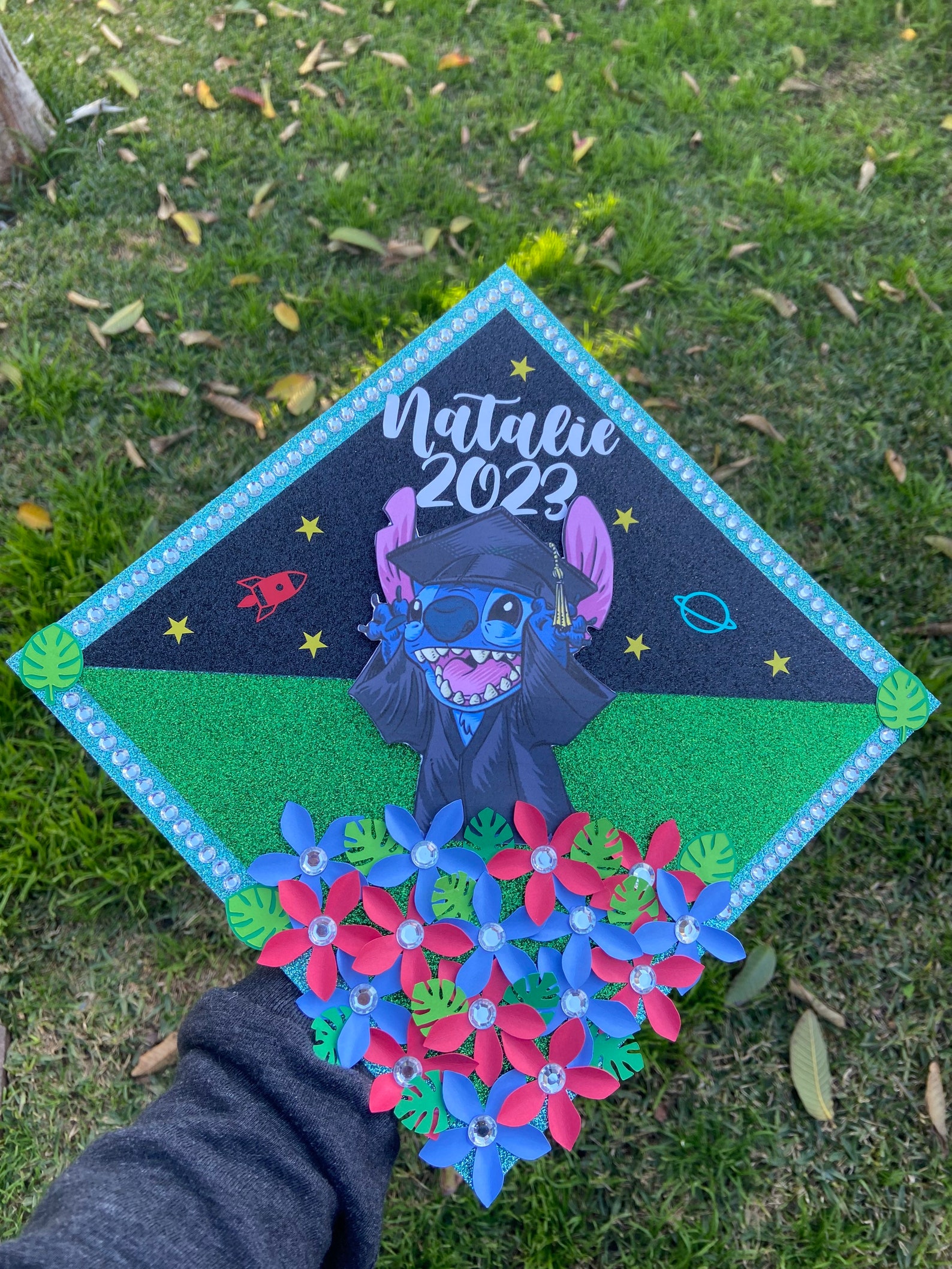 Stitch Graduation Cap Topper - Etsy