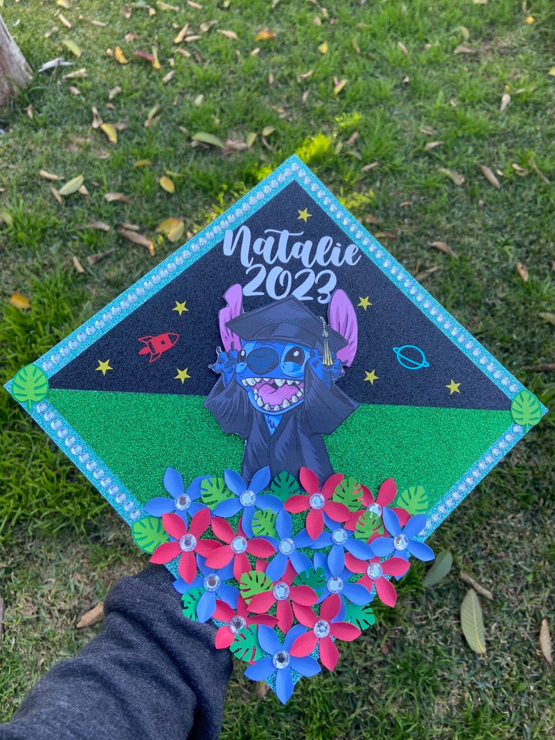 Stitch Graduation Cap Topper - Etsy