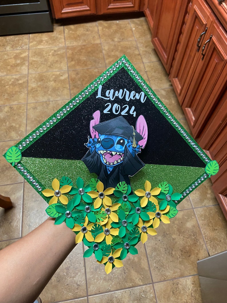 Stitch Graduation Cap Topper - Etsy