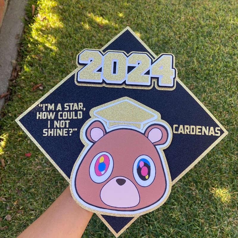 Graduation Bear Kanye - Etsy
