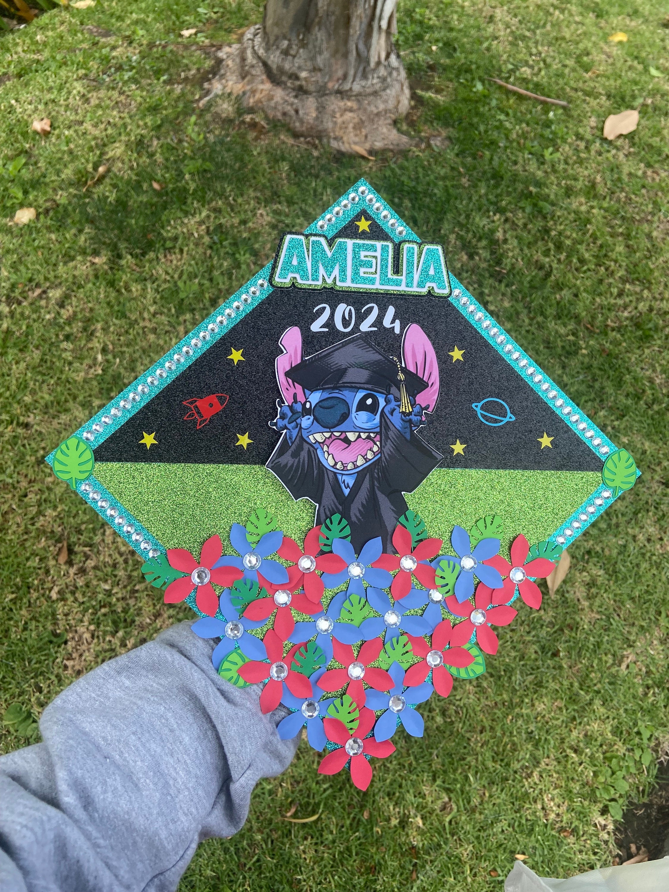 Stitch Graduation Cap Topper - Etsy