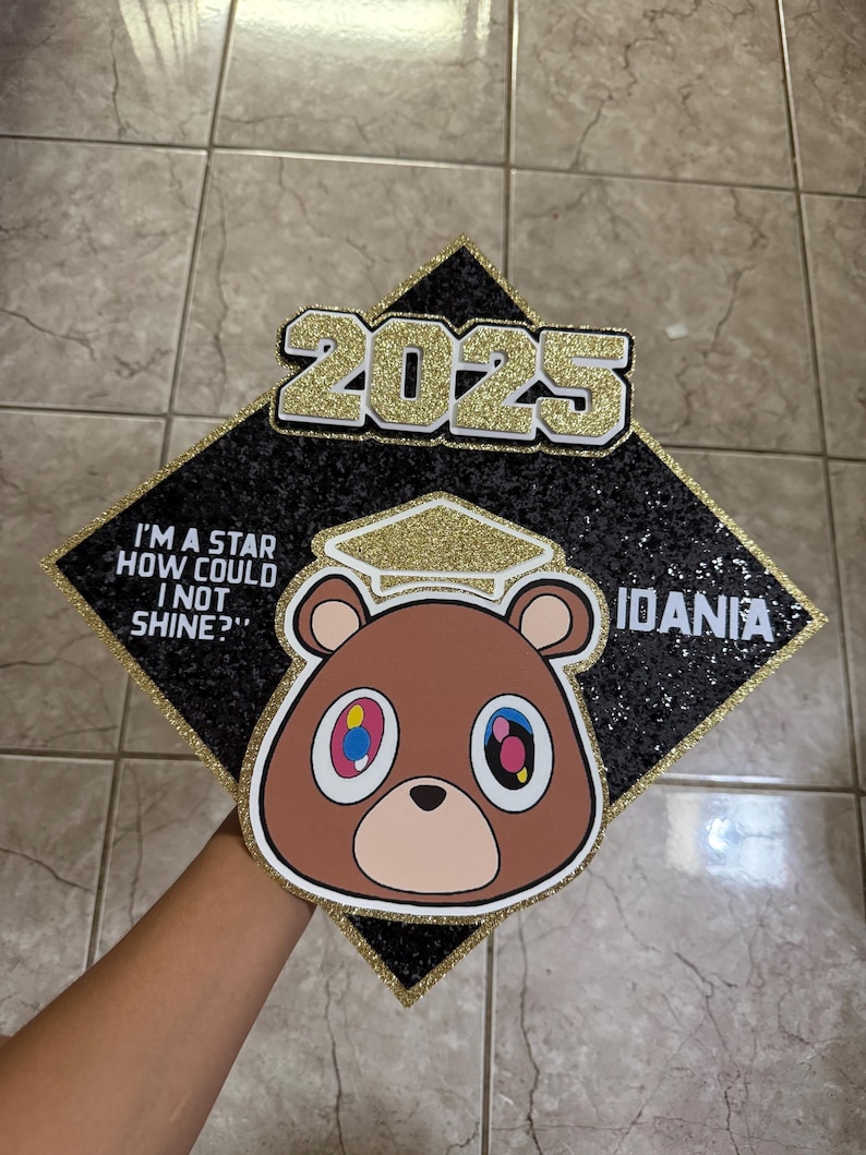 Kanye Graduation Cap Topper | Alblum Graduation | - Etsy
