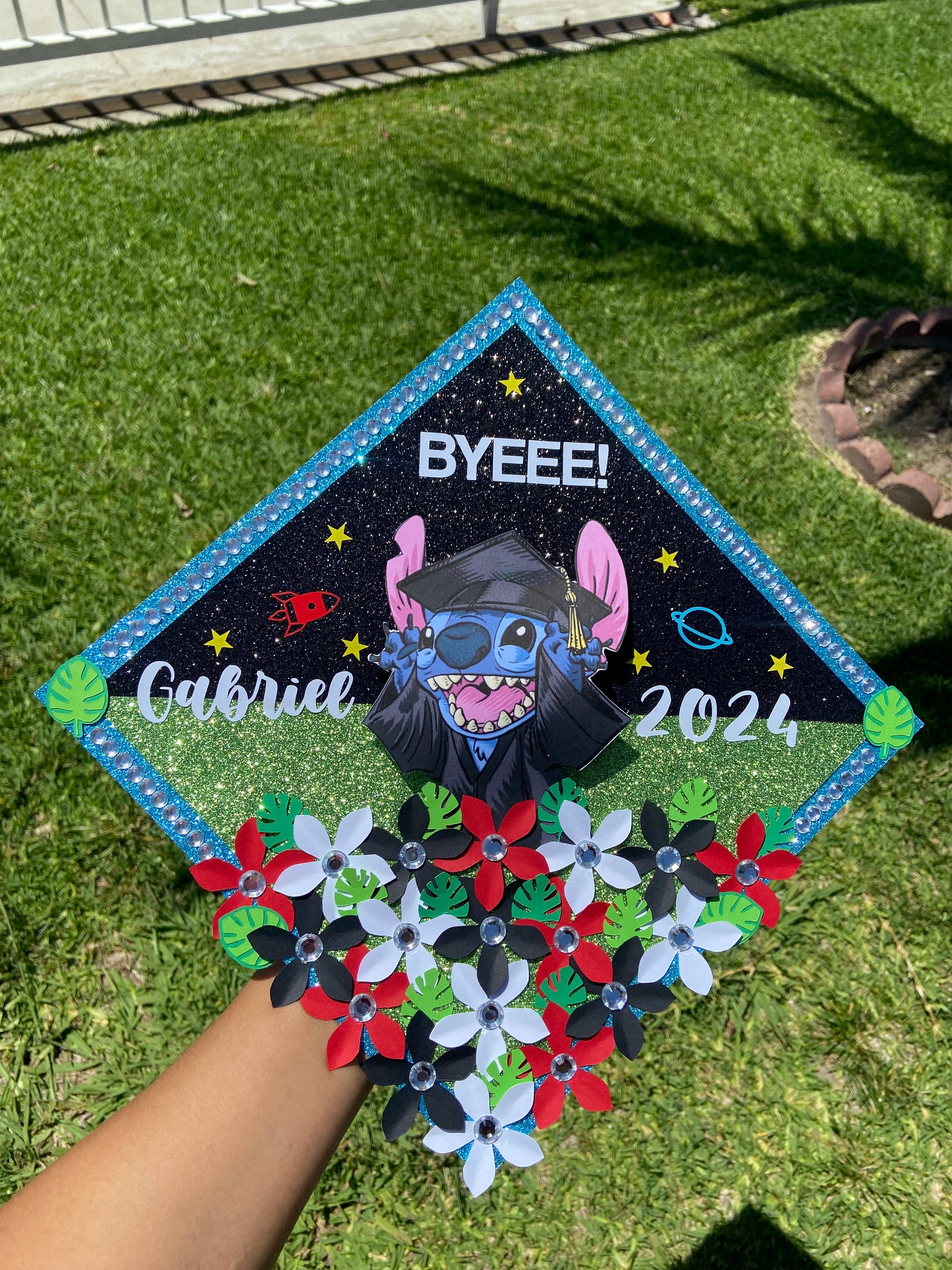 Stitch Graduation Cap Topper - Etsy