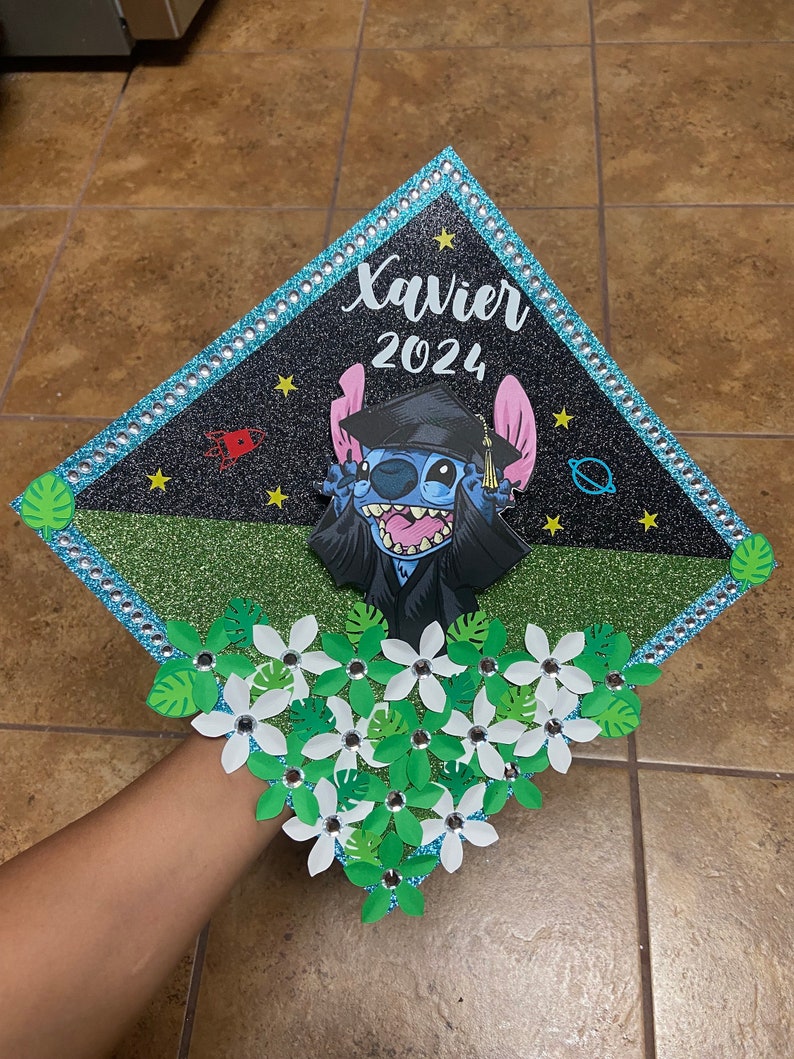 Stitch Graduation Cap Topper - Etsy