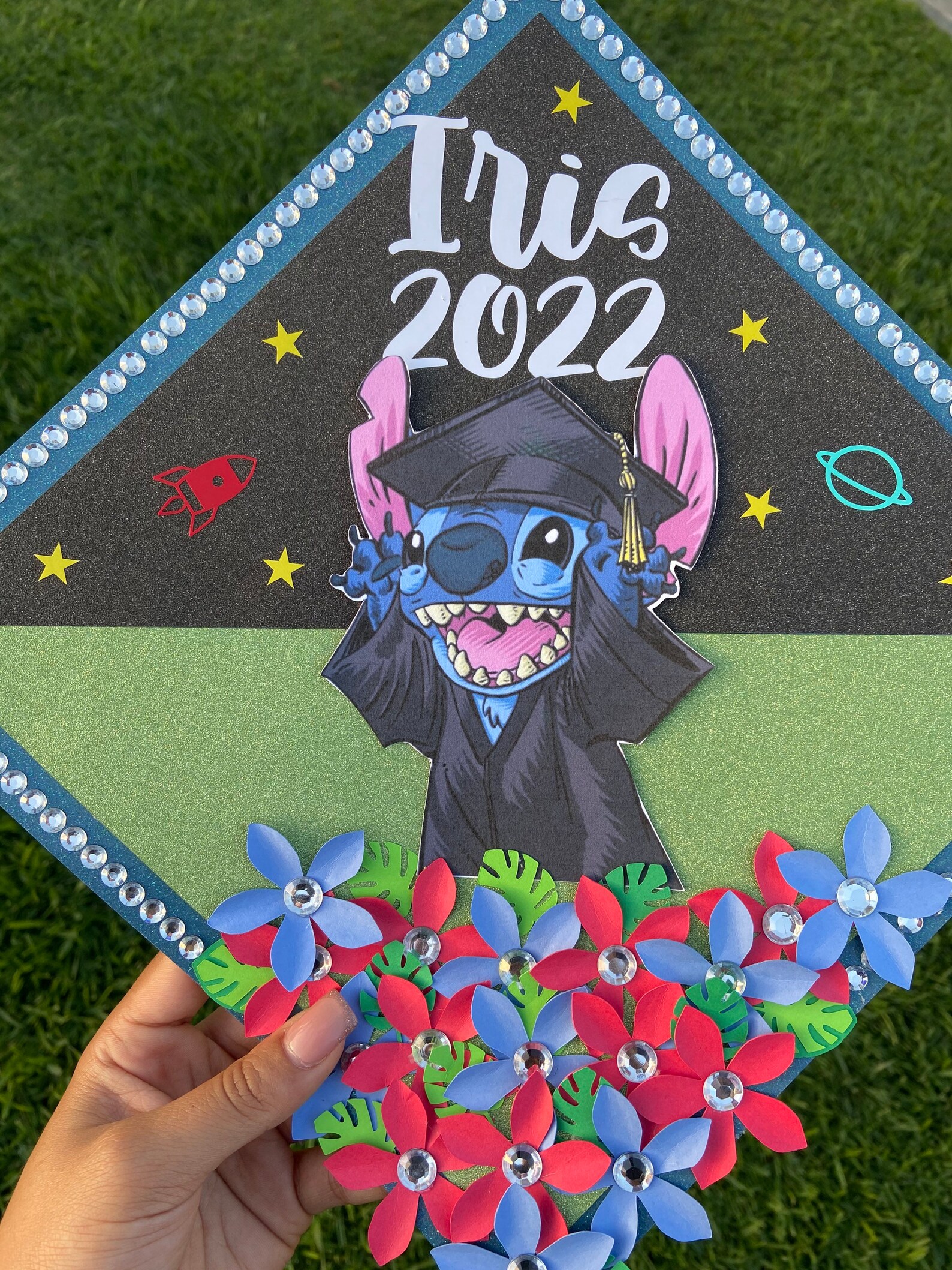 Stitch Graduation Cap Topper - Etsy