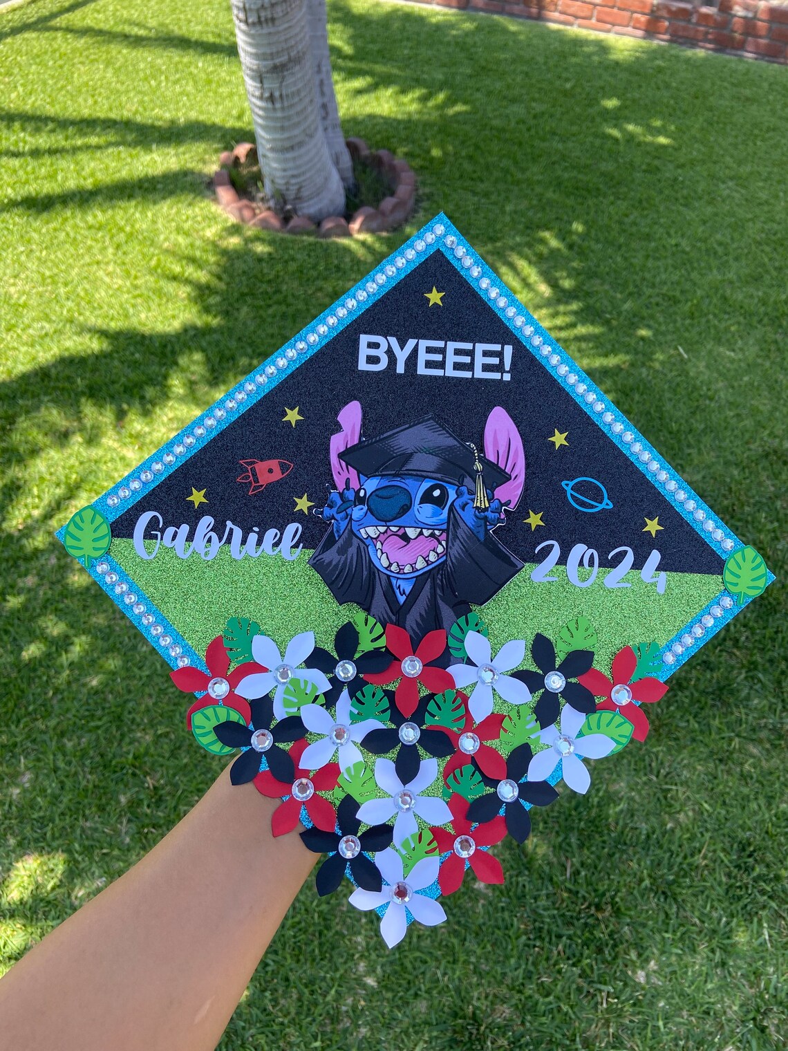 Stitch Graduation Cap Topper - Etsy