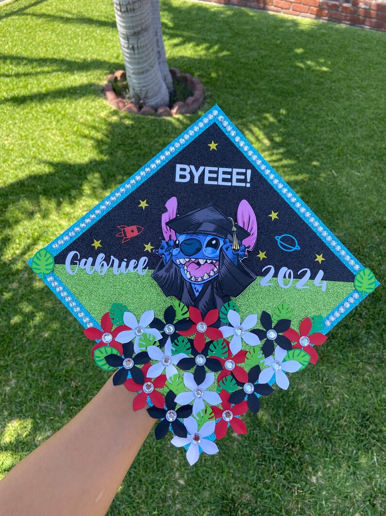 Stitch Graduation Cap Topper - Etsy