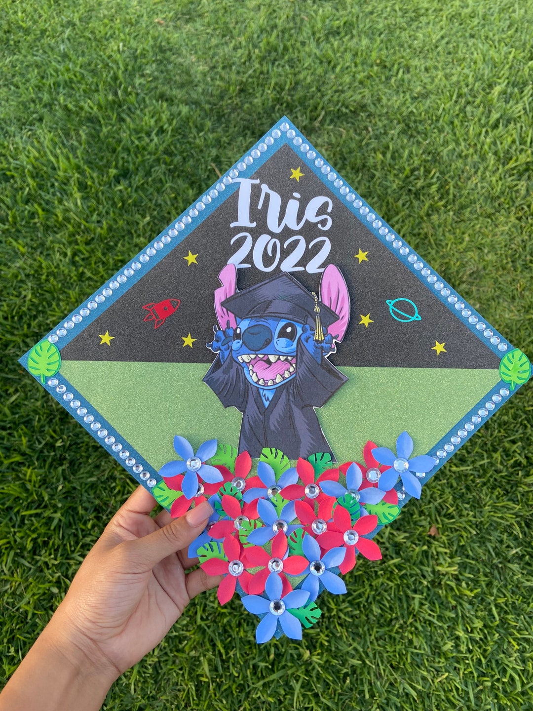 Stitch Graduation Cap Topper - Etsy