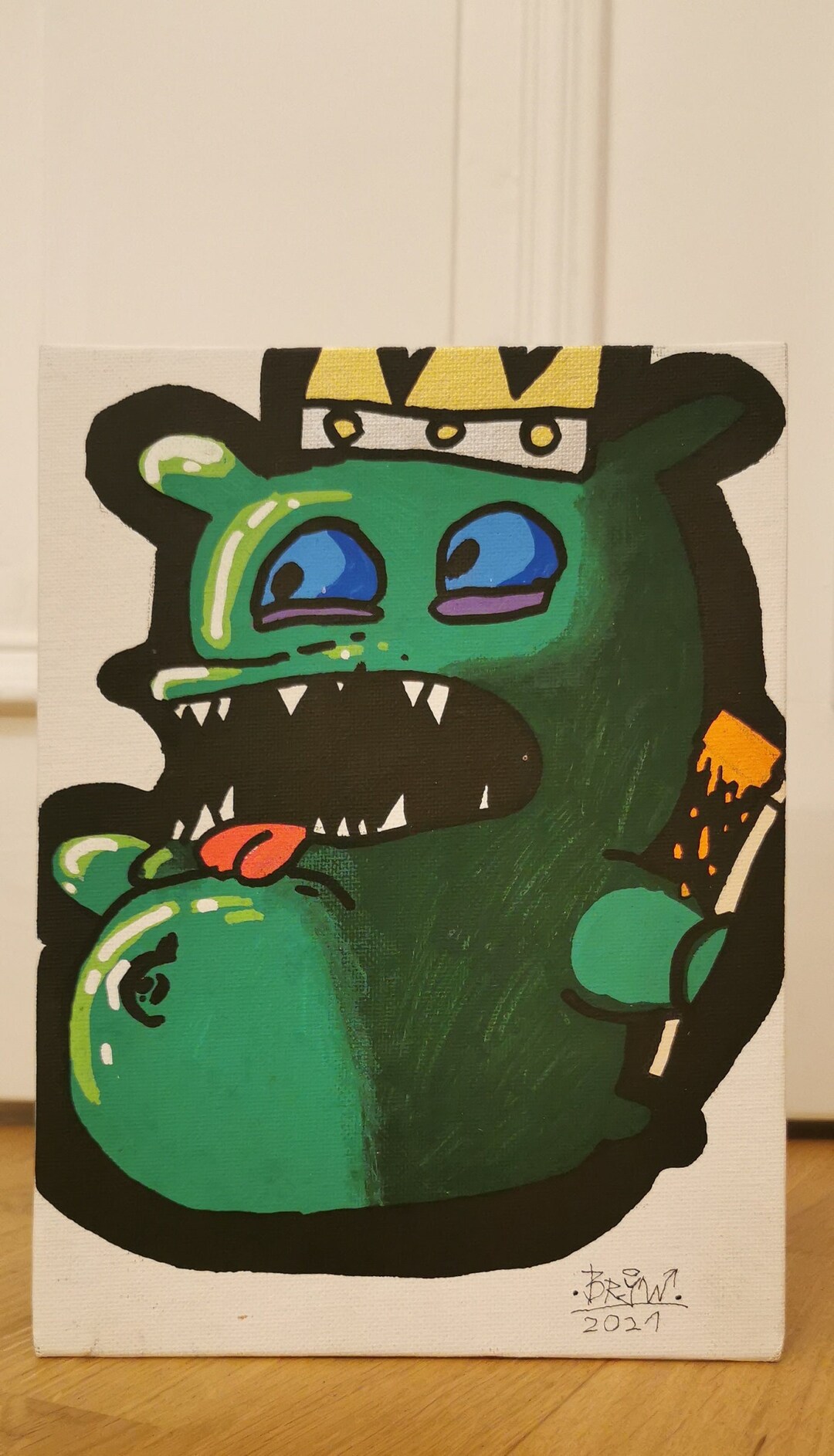 Graffiti Drawing in Kiwi Style - Etsy