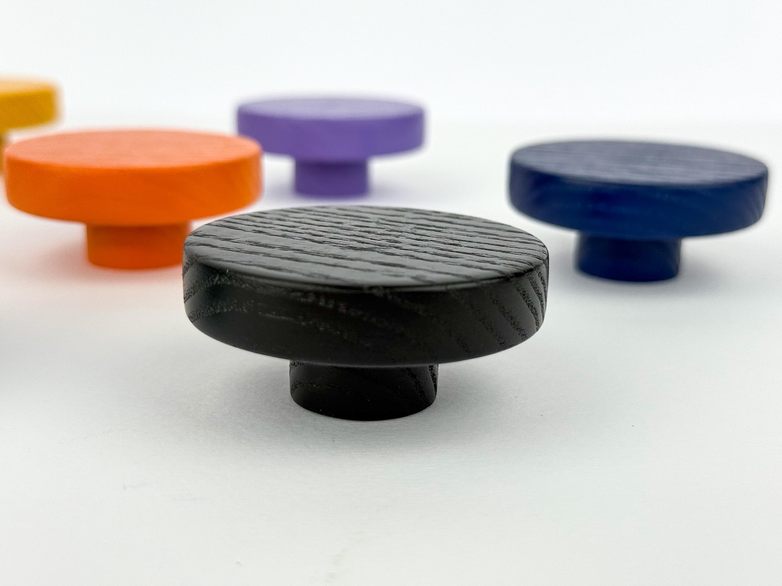 Wood Drawer Round Handles, Small Round Knobs, Wood Dresser Knob ...