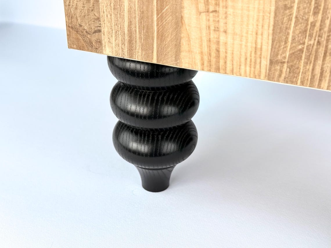 Bedside Cabinet Legs, Custom Hardwood Table Legs, Rustic Home Decor ...