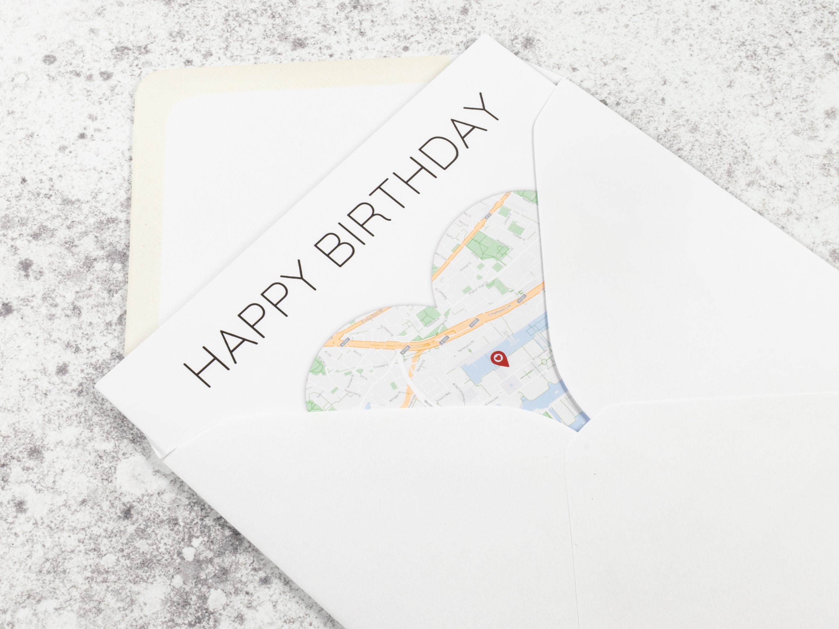 HAPPY BIRTHDAY - Map Congratulations Card Gift for Him or Her - Etsy