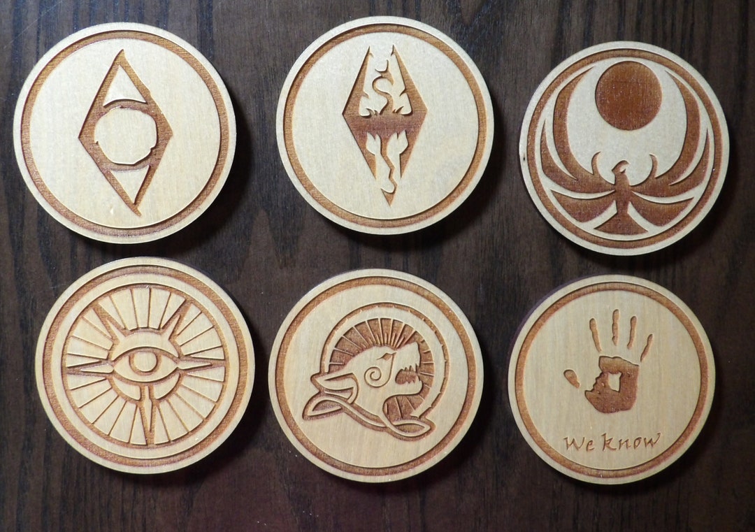 Elder Scrolls Skyrim Factions Coasters - Etsy