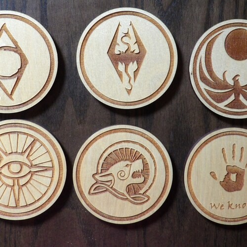 Elder Scrolls Skyrim Factions Coasters - Etsy