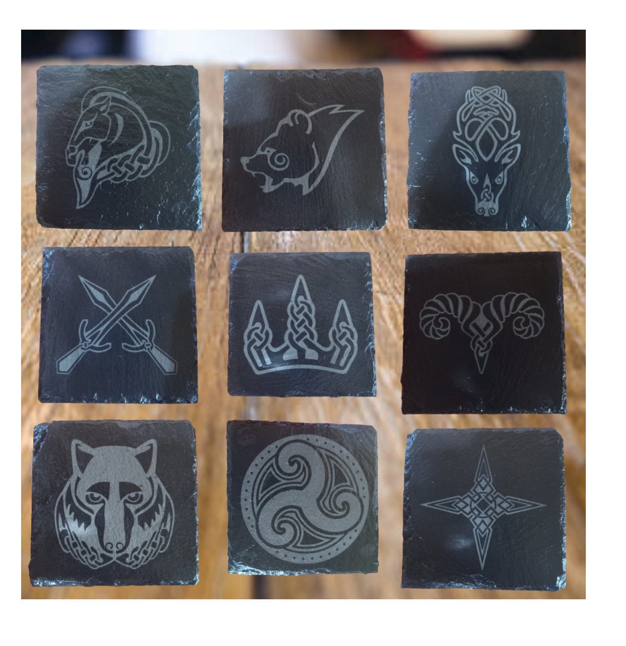 Slate Elder Scrolls Skyrim Holds Coasters - Etsy