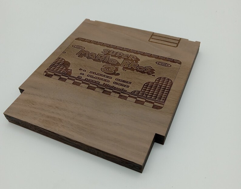 Wooden Super Mario Bros 3 NES Cartridge - Etsy