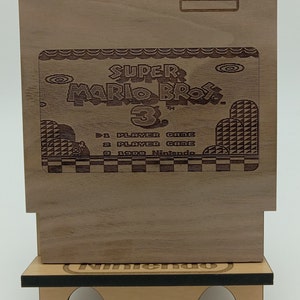 Wooden Super Mario Bros 3 NES Cartridge - Etsy